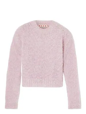Marni Brushed Alpaca-blend Sweater - Pink