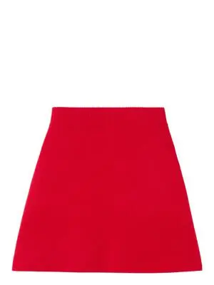 LISA YANG Clare Cashmere Mini Skirt Red