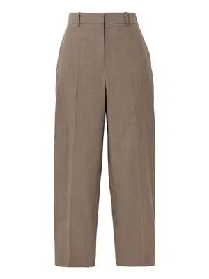 JOSEPH Trina Wool Straight-leg Pants - Neutrals