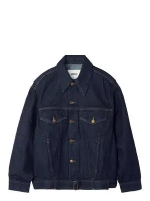 AGOLDE Merritt Belted Denim Trucker Jacket - Blue