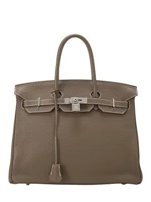 Hermès Clemence Birkin 35 - Etoupe