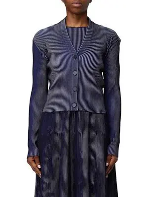 Emporio Armani Striped Buttoned Cardigan - Multicolor