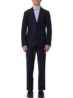 MANUEL RITZ Suit Men Blue