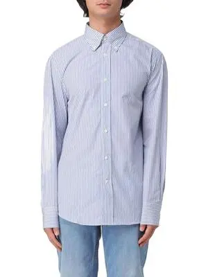 Brunello Cucinelli Shirt Men Gnawed Blue