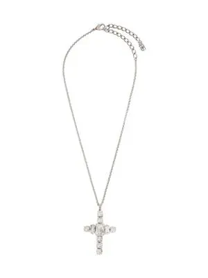 Dolce & Gabbana Cross Pendant Necklace - Silver