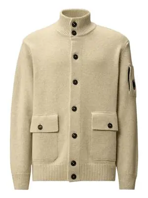 C.P. COMPANY Wool Button Cardigan - White