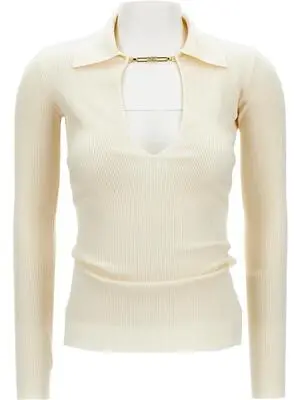 Elisabetta Franchi Tricot Sweater - White