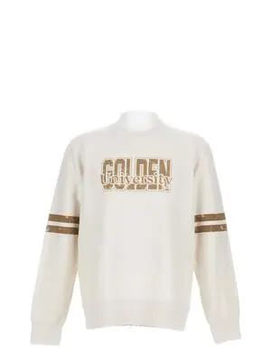 GOLDEN GOOSE Oversized Graphic Sweatshirt - White