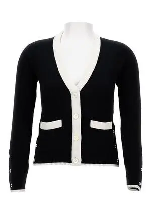 THOM BROWNE V-Neck Cardigan