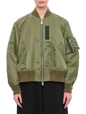 Sacai Nylon Bomber Jacket - Green