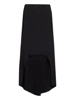 Co Keyhole Cutout Maxi Skirt - Black
