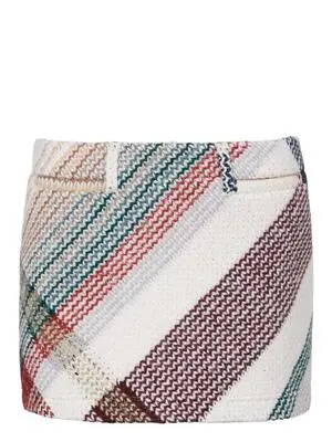 Missoni Zigzag Wool And Cotton-Blend Miniskirt Multicoloured