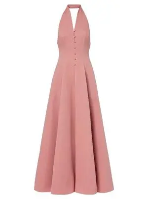 Staud Stella Halterneck Gown - Pink