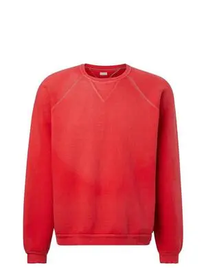 A.PRESSE Cotton Jersey Sweatshirt - Red