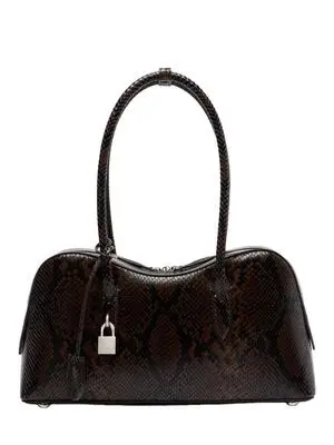Stella McCartney Ryder Medium Snake-effect Shoulder Bag - Brown