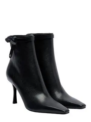 JIMMY CHOO Camie 85 Cutout Ankle Boots - Black