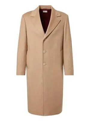 Brunello Cucinelli Cashmere And Vicuna Wool Coat - Beige