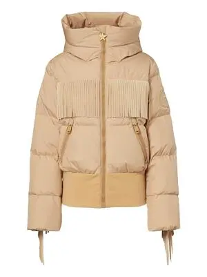Goldbergh Marna Fringed Down Ski Jacket - Beige