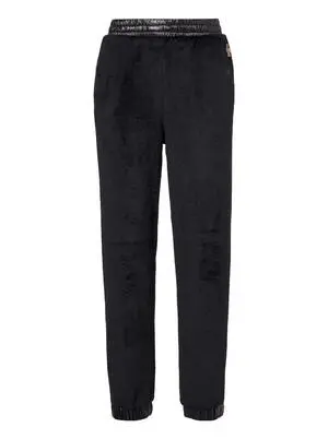 Moncler Logo Fleece Sweatpants - Black