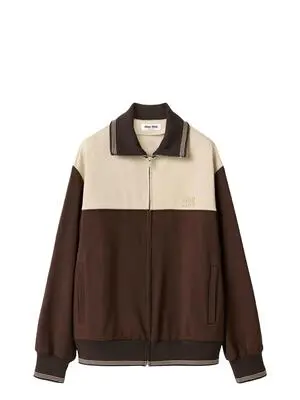 Miu Miu Zipper Sweatshirt - Brown