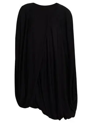 Loewe Draped Bubble Mini Dress - Black