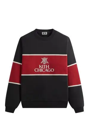 Kith Chicago Panelled Nelson Crewneck - Black