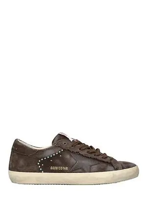 Golden Goose Super-star Suede Low-top Sneakers - Dark Brown