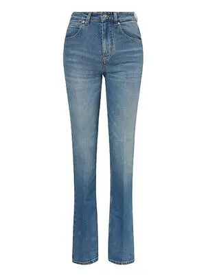 Victoria Beckham Julia Straight-leg Denim Jeans - Washed Blue