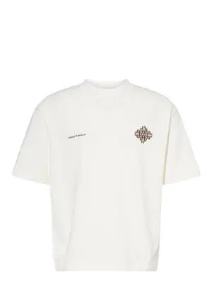 THE COUTURE CLUB Motion Blurred Emblem Short-sleeve Cotton T-shirt - Offwhite