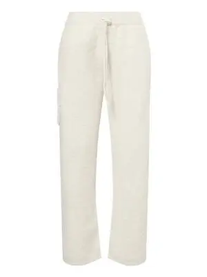 THE COUTURE CLUB Monogram Emblem Straight-leg Knitted Jogging Bottoms - Beige