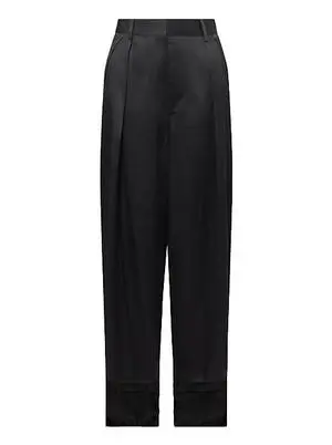 Victoria Beckham Wide-leg Fluid-crepe Trousers - Black