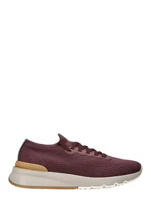 Brunello Cucinelli Knitted Trainers Red/dark