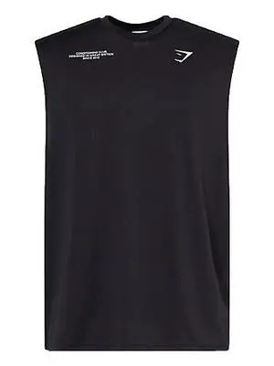 GYMSHARK Conditioning Club Sleeveless Jersey Tank Top - Gs Black