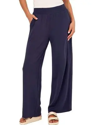THREADS 4 THOUGHT Esmeralda Feather Wide Leg Trousers - Stargazer