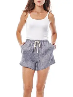 LEISURE LAB Malibu Linen Short - Harbor