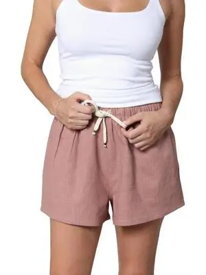 LEISURE LAB Relaxed Linen Short - Rosato