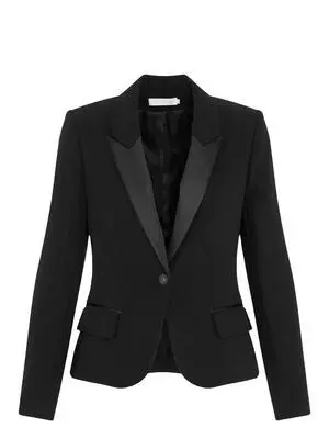 Anne Fontaine Smart Tuxedo Jacket - Black