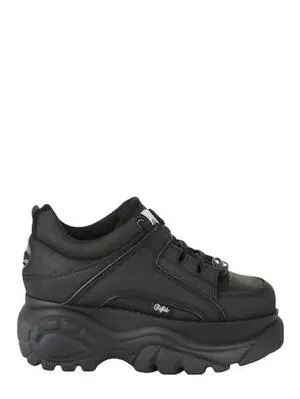 BUFFALO BOOTS Classic Low Leather Sneakers - Black