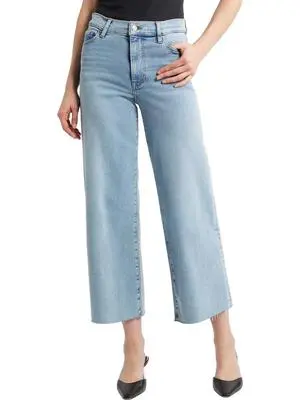 FRAME Le Slim Palazzo Crop Wide Leg Jeans - Springs Raw After