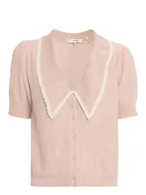 FRAME The Cashmere Sailor Sweater - Pink Sand