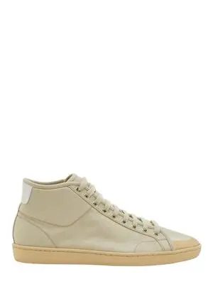 SAINT LAURENT SL/39 Canvas Mid-Top Sneakers