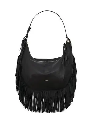 Ba&sh Swing Fringed Bag - Black