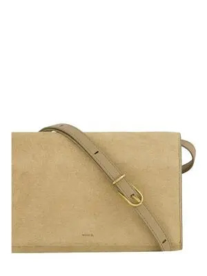 Vince Leather Crossbody Wallet - Red