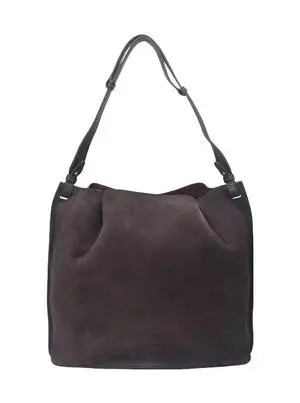 Vince Ava Leather Bucket Bag - Red
