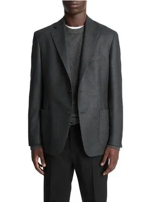 Vince Wool Relaxed Sport Coat - Gray