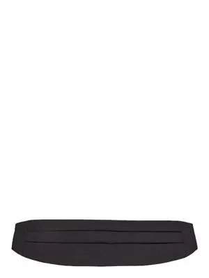 FERRAGAMO Silk Jacquard Cummerbund - Black