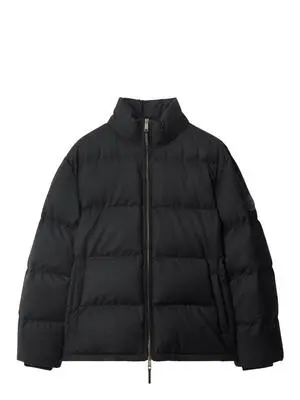 Burberry Wool Snowdon Puffer Jacket - Charcoal Grey