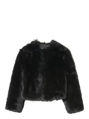 NILI LOTAN Elan Shearling Jacket Black