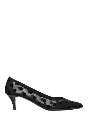 Isabel Marant Peleo Polka Dot Tulle Pumps - Black