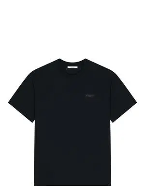 Givenchy T-shirt In Cotton With Paris Gros Grain - Black